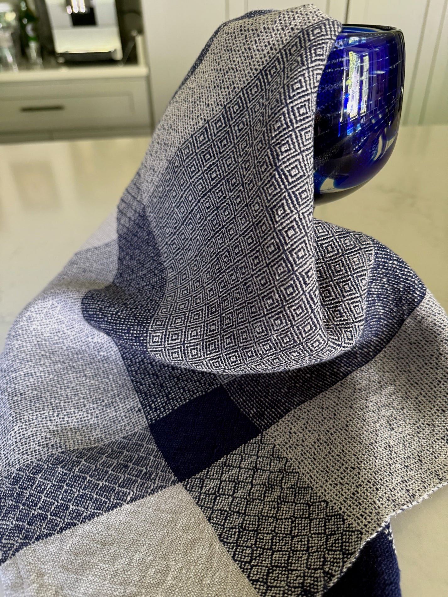 Diamonds and Squares Towels Pattern and Yarn Kit- by Christine Jablons ...